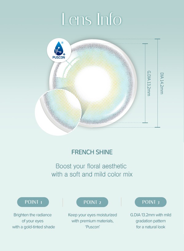 French Shine Aqua (10p) | OLENS