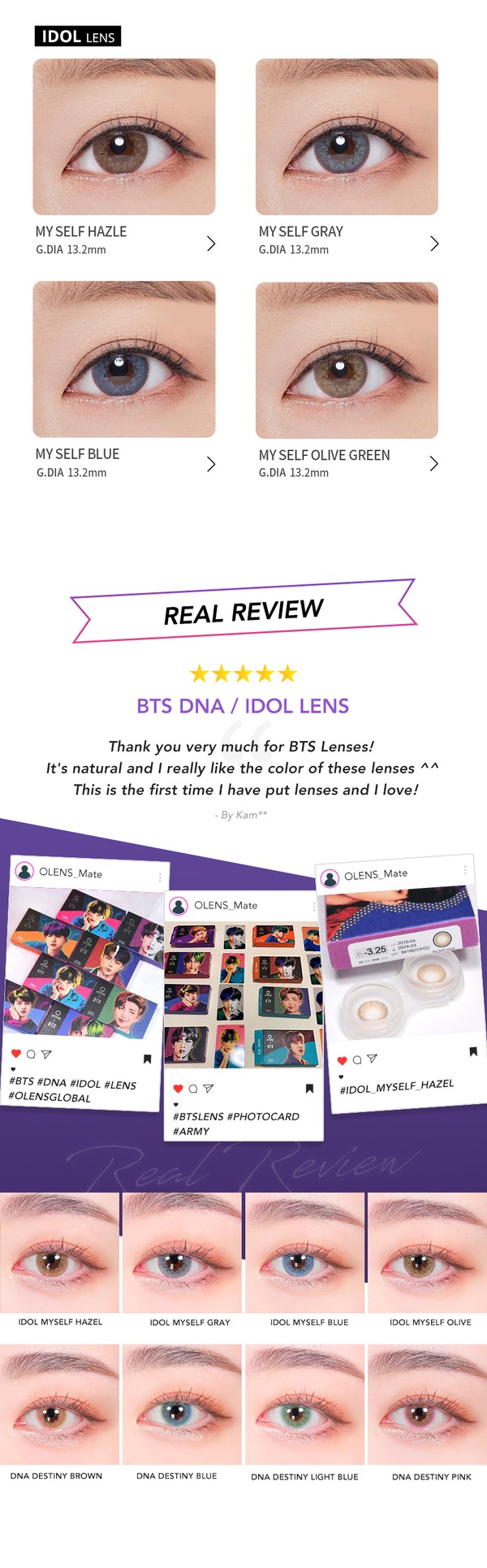 BTS DNA DESTINY Blue | OLENS