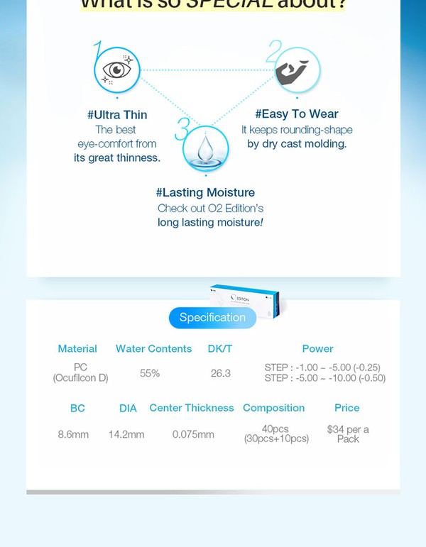 O2 Edition 40pcs (30pcs + Trial 10pcs) | OLENS